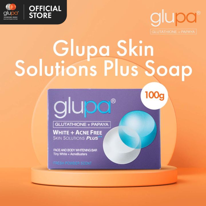 Glupa White Acne Free Soap Brightening Face And Body Soap Cold Processed Whitening Bar Vitamin C Acne Buster Soap Regular Size Skin Solutions Plus Lazada Lazada PH