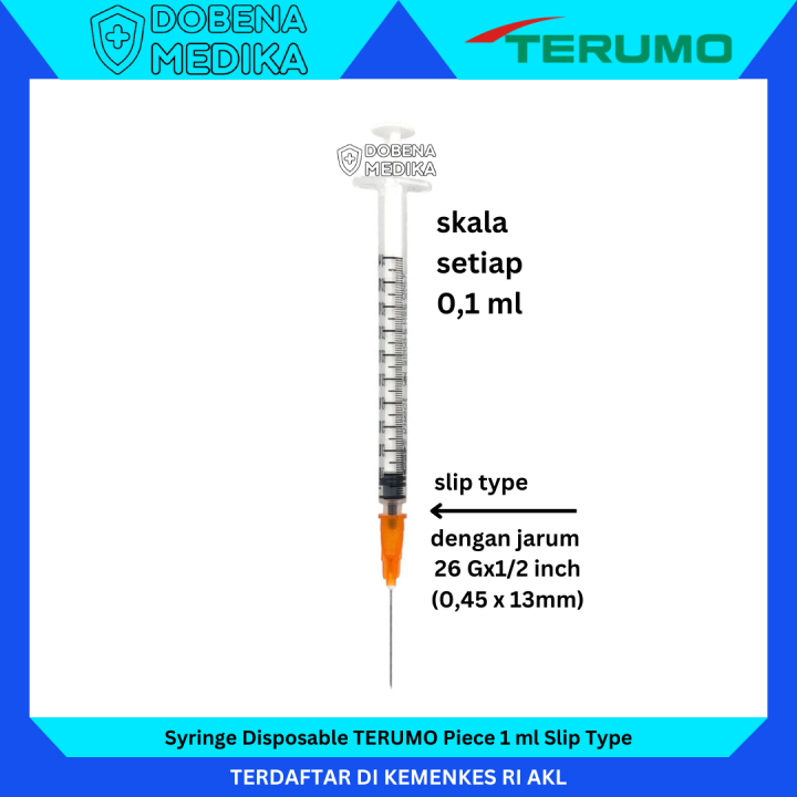Terumo Syringe 1 ml Slip Type | Lazada Indonesia