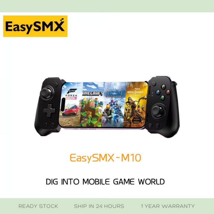 EasySMX M10 Android Type C Mobile Phone Controller for Android Phone, Xbox Game Pass, iphone 15 ...
