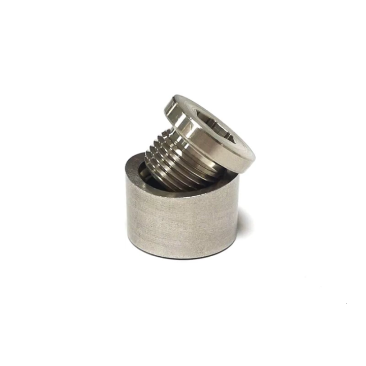 O2 Sensor Bung Plugs Stepped Notched Stainless Steel M18x1.5 Oxygen ...