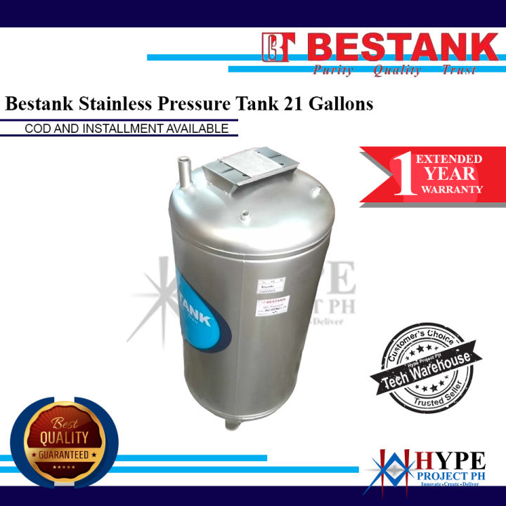 Bestank Original Stainless Pressure Tank 21 Gallons Gals | Lazada PH