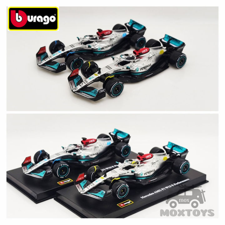 Bburago 1:43 F1 2022 AMG F1 W13 E Performance #44/#63 Diecast Racing ...