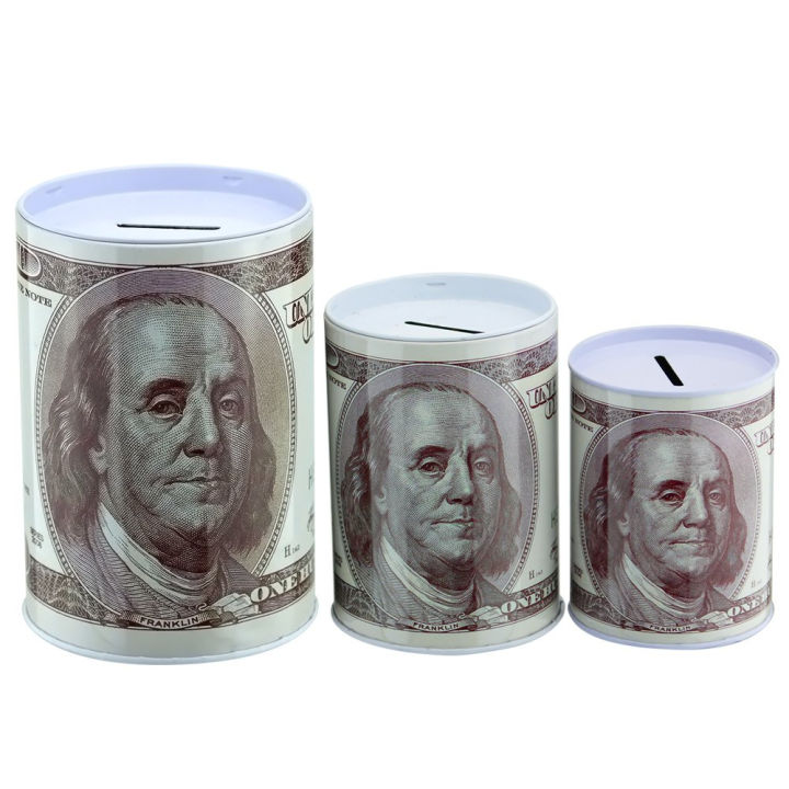 Set of 3 The United States of America US Dollars Coins Saving Tin ...
