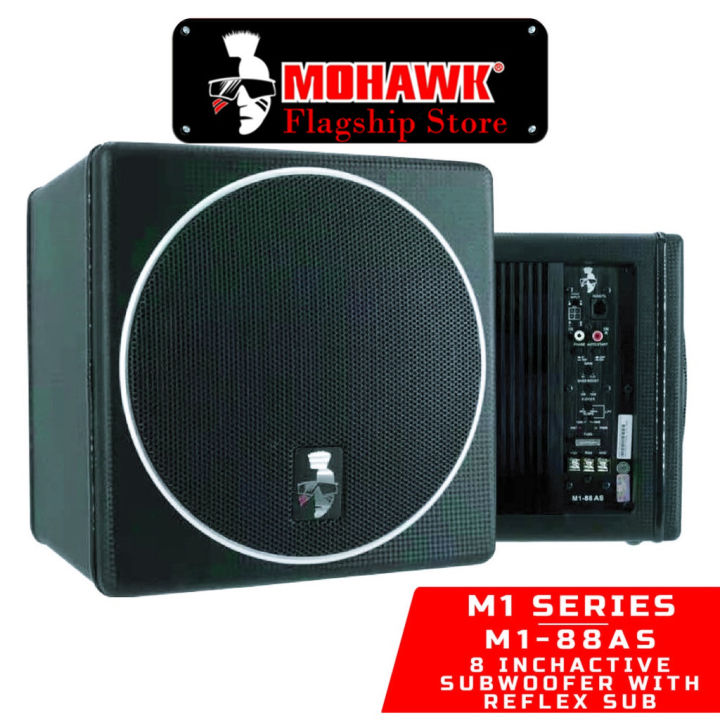 MOHAWK M1-Series Active Subwoofer With Reflex Sub (8") M1-88AS | Lazada