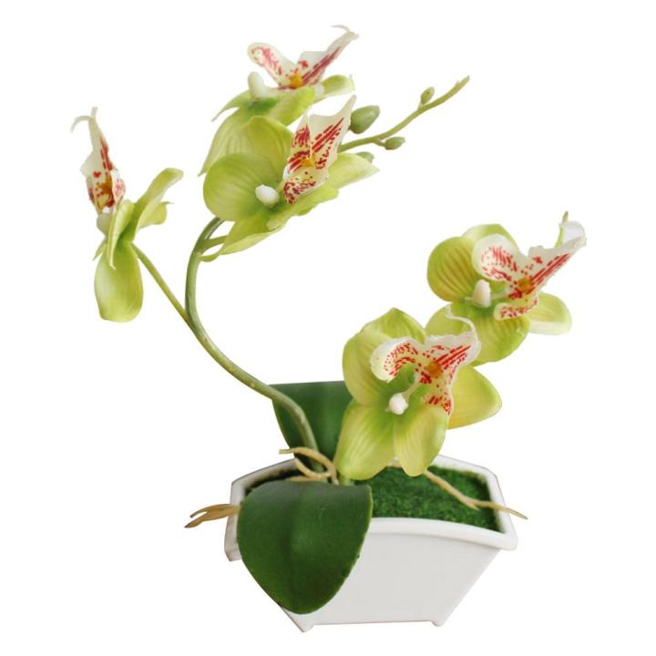 【Ready】Rama-Rama Tiruan Orkid Bunga Phalaenopsis Rumah Hiasan Pejabat ...