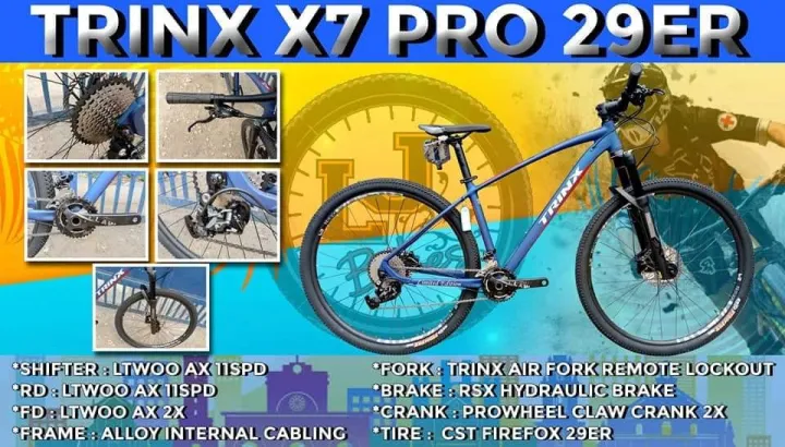 TRINX X7 PRO 29ER Mountain Bike 29Er Bicycle High Performance Cycling Premium Cycling Gear Lazada Lazada PH