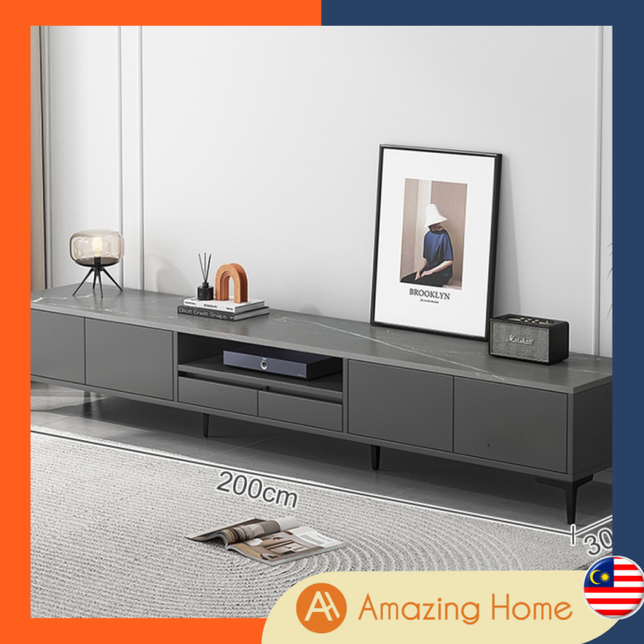 🔥Ready Stock🔥AmazingHome Stylish Modern TV Cabinet 200cm TV Console ...