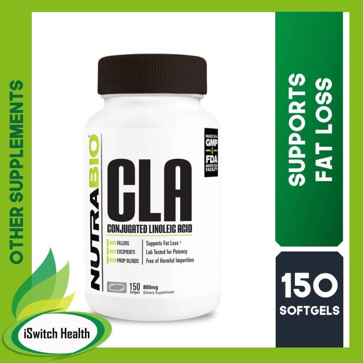 NutraBio CLA - 800mg - 150 Softgels | Lazada PH