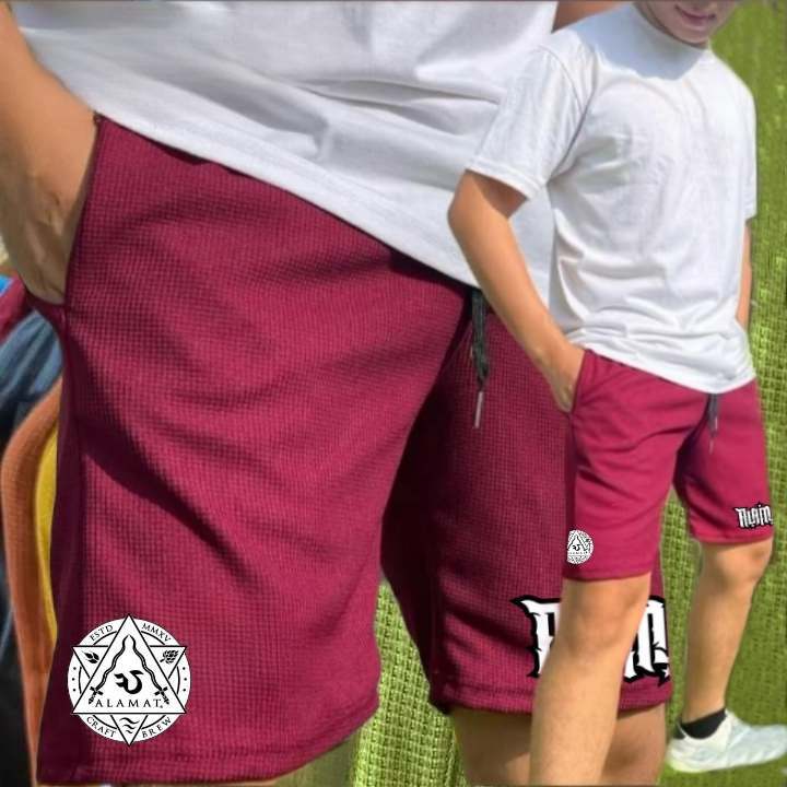 DTF ALAMAT LOWER LOGO Waffle Fabric Shorts for Men | Lazada PH