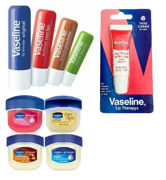 Vaseline Therapy Lip Balm 4.8g/7g Original / Rosy / Cocoa er / Creme Byulee | Lazada