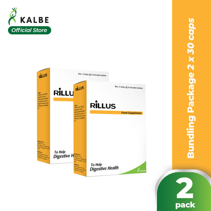 [Healthy Tummy Stater Pack] Rillus Food Supplement - 60 tabs | Lazada PH