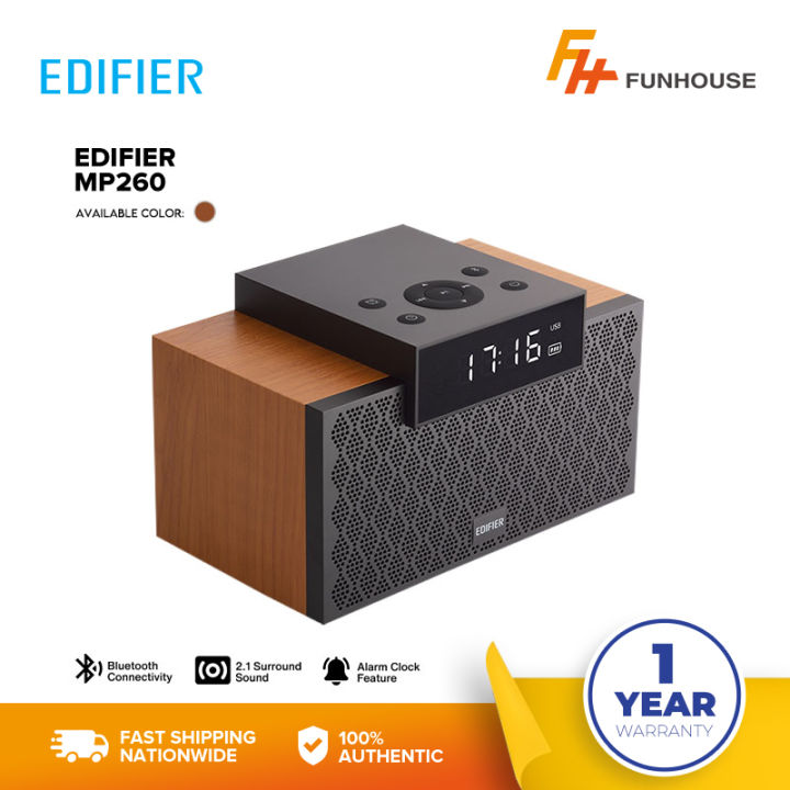 Edifier MP260 Wireless Bluetooth Speaker Subwoofer Stereo Wooden ...