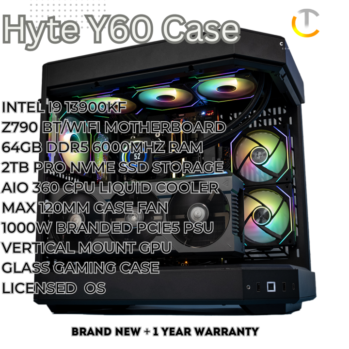 INTEL CORE I9 14900KF 14TH GEN / RTX 4XXX / Z790 WIFI 64GB RAM / 2TB ...