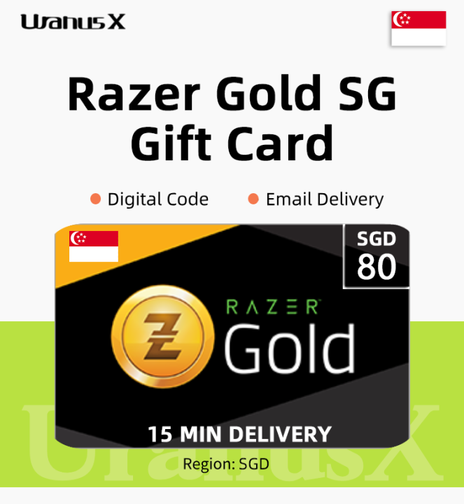 Razer Gold SG SGD 80 PIN Gift Card ⚡Razer Gold Direct PIN Code(SG)⚡ ...