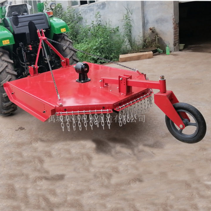 Orchard mower agricultural four-wheeled tractor with rotary swing mower ...