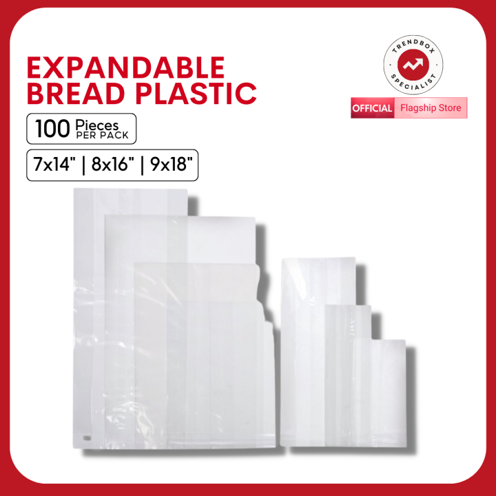 Trendbox Specialist Expandable Bread Plastic, Loaf Bread Plastic, Tasty ...