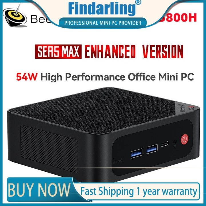 Beelink SER5 MAX Mini PC Win11 Pro AMD Ryzen 7 5800H DDR4 32GB 500GB SSD BT5.2 WIFI6 4K 60Hz ...
