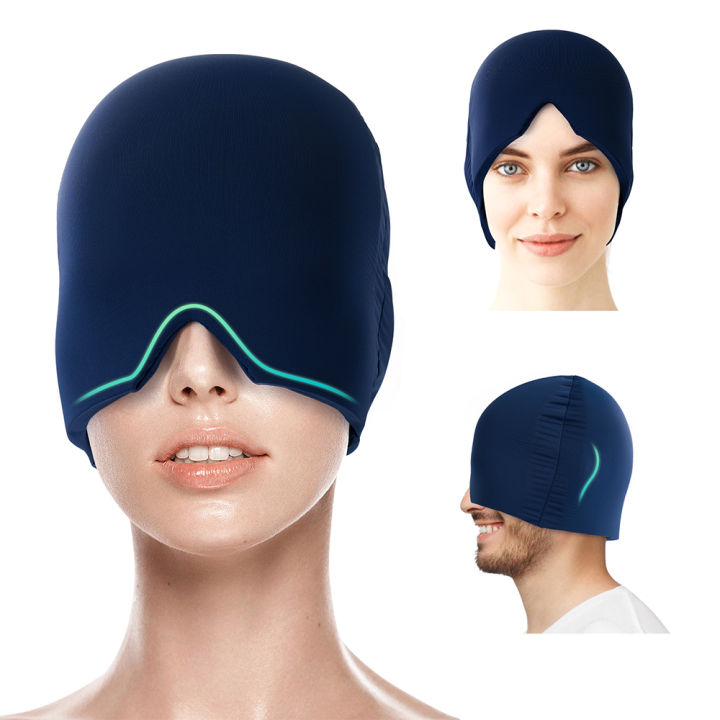 Migraine Headache Relief Cap Full Hat Migraine Ice Pack Relief Cap 10mm ...
