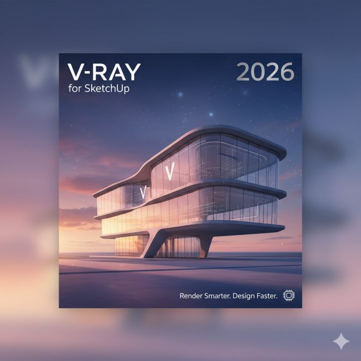 SketchUp Pro 202ุ6 + ปลั๊กอิน V-Ray 7.20 for SketchUp 2021-2026 ...