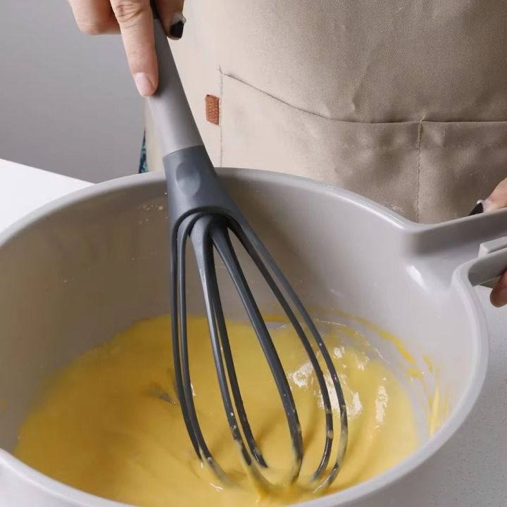 BUUXIAA with Foaming Wires Rotary Egg Whisk Butterfly Handheld Manual ...