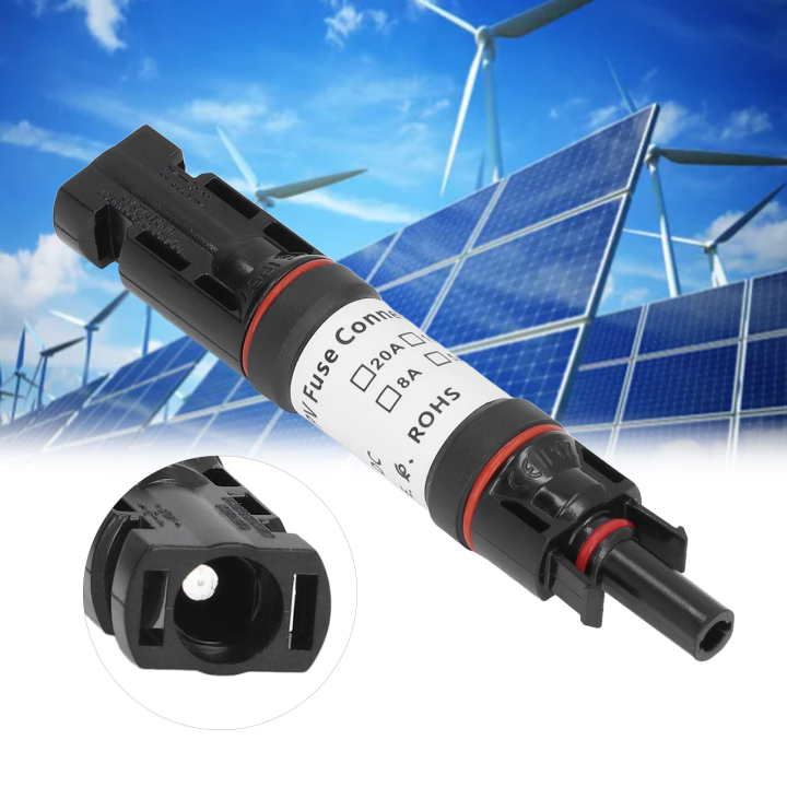 Solar PV Fuse Holder PPO Brass Photovoltaic Connector with Self Locking ...