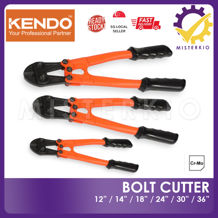 KENDO Heavy Duty Bolt Cutter, Drop forged Cr-Mo steel blade | Lazada ...