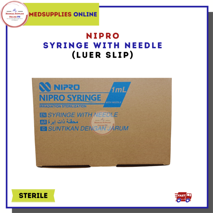 NIPRO Syringes with Needle Luer Slip Sterile (1ml, 3ml, 5ml, 10ml) | Lazada PH