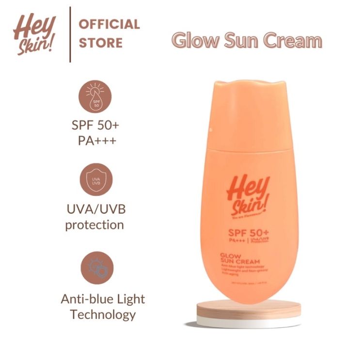 Hey Skin Glow Sun Cream SPF 50 PA UVA/UVB protection | Lazada PH