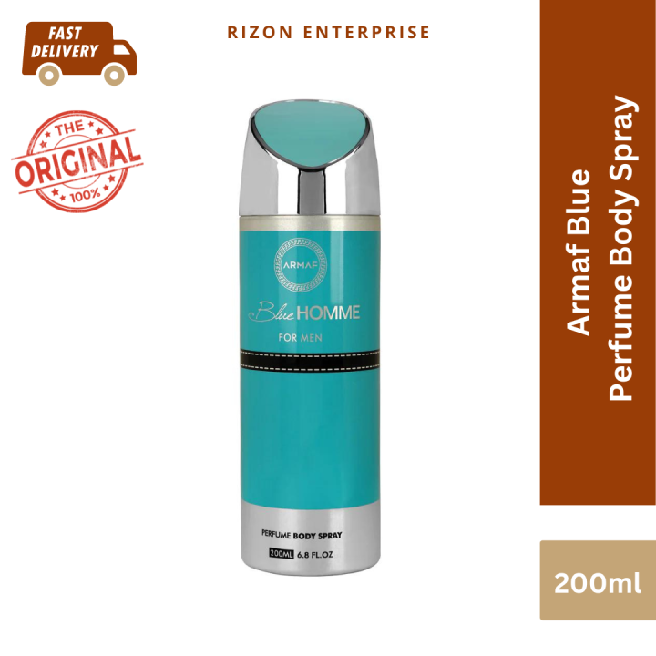[Original] Armaf Blue Homme Perfume Body Spray For Men 200ML | Lazada