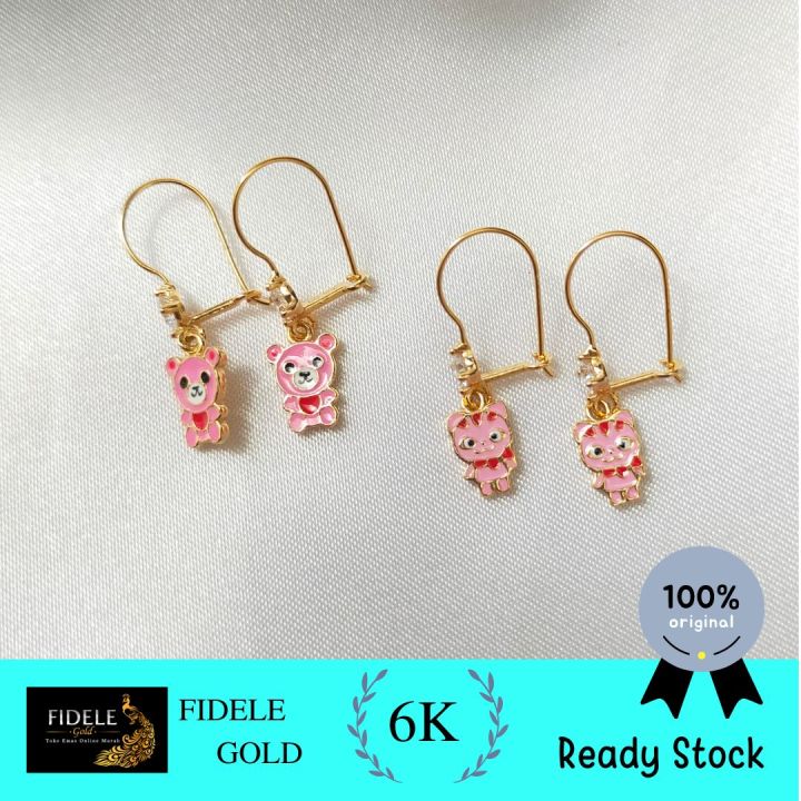 Anting Anak Lucu Anting Remaja Boneka Anting Comel Emas 300 | Lazada ...