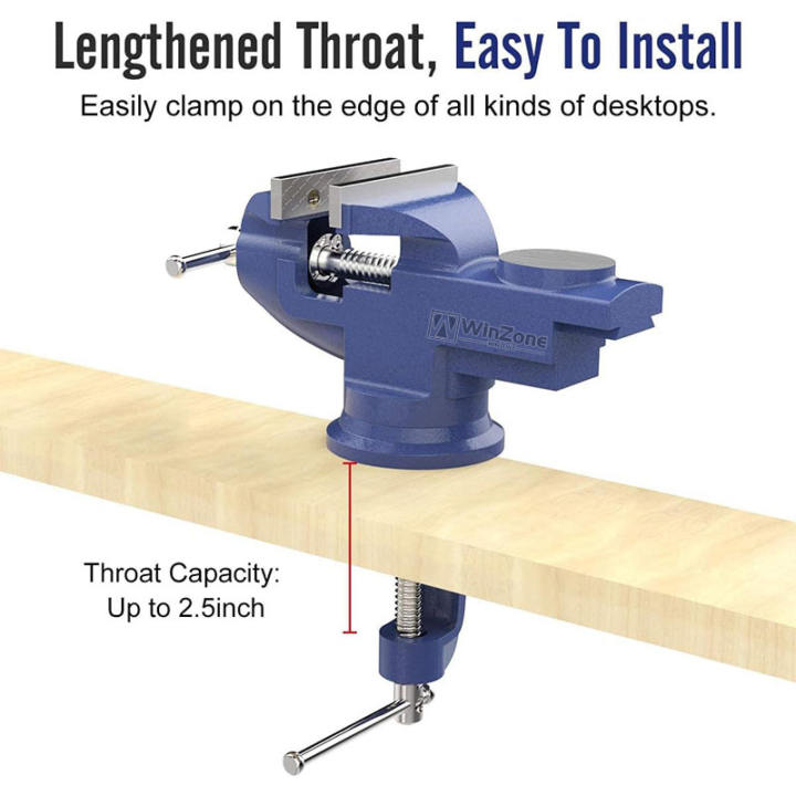 Bench Vice Original Heavy Duty 360° Swivel Base Bench Vise tool | Lazada PH