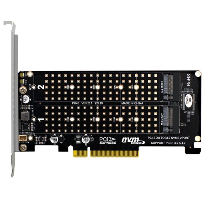 RAID Card PCI-E X8 Double Disk RAID Card Extended Dual NVME RAID PCI-E X8 Split Card | Lazada.co.th