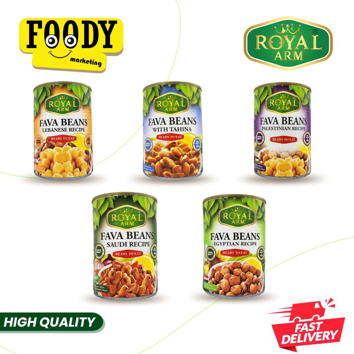 (Royal Arm) Fava beans in various flavors | Black eye beans | Red ...