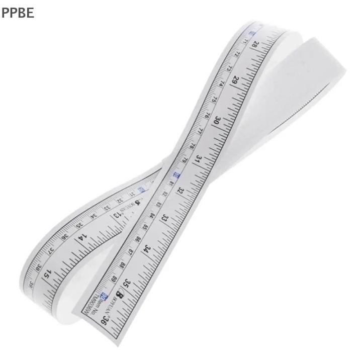 PPBE 90cm Self-Adhesive Measuring Tape Imperial Metric Scale Ruler ...
