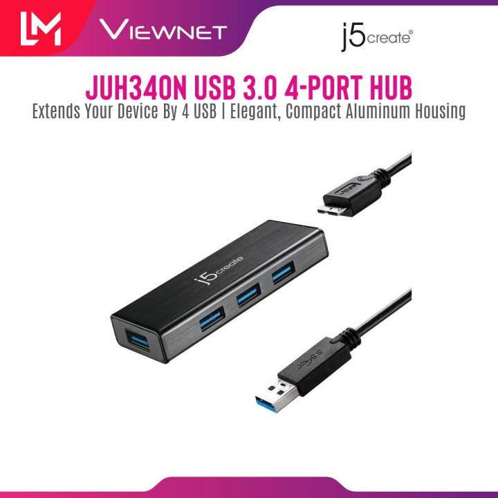 J5 Create Juh340n 4 Port Usb 3 0 Usb Hub Lazada