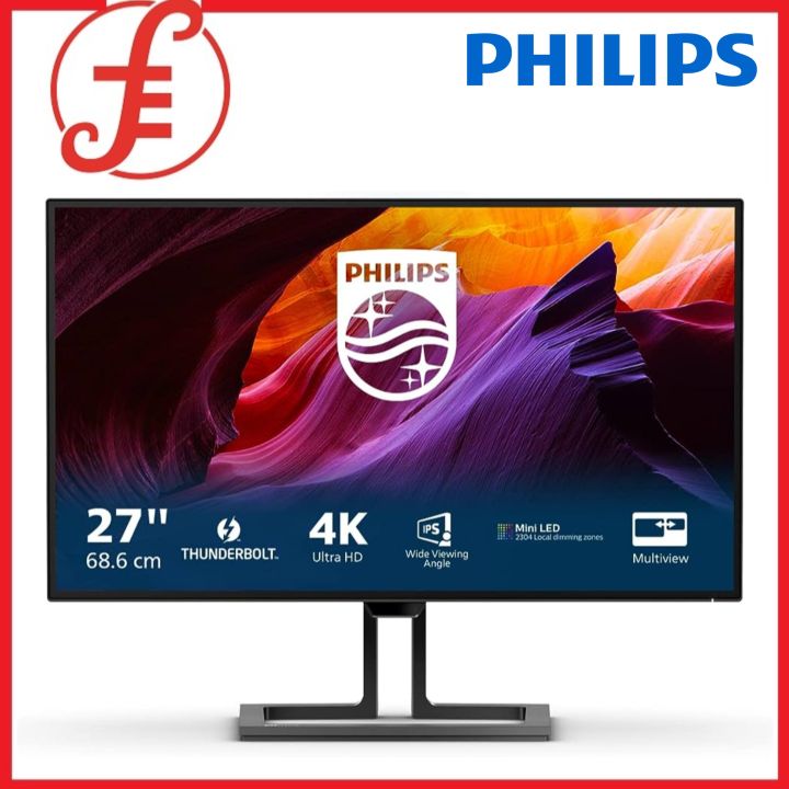Philips 27B1U7903 27" UHD Mini LED Quantum Dot Color ThunderBolt 4 Monitor | Lazada Singapore
