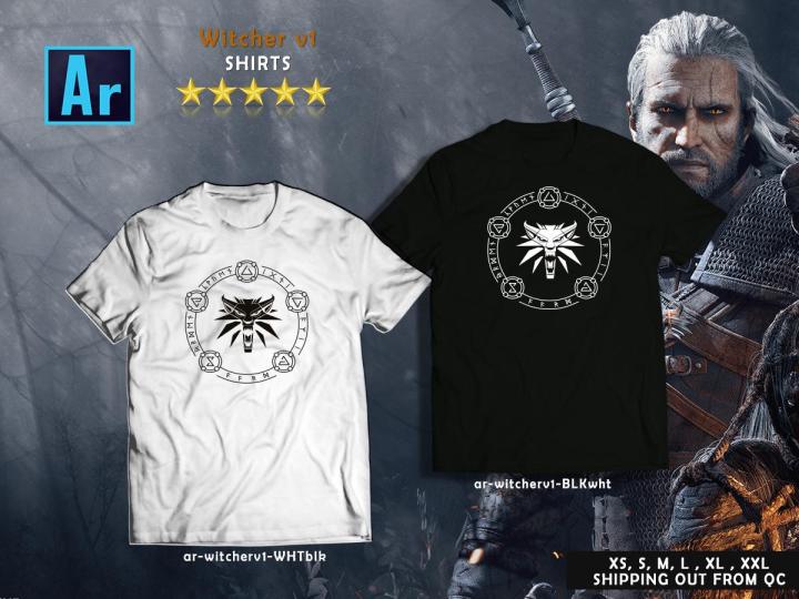 The Witcher 3 Wildhunt Tshirt Custom unisex Tees Witcher Gamer T shirt ...