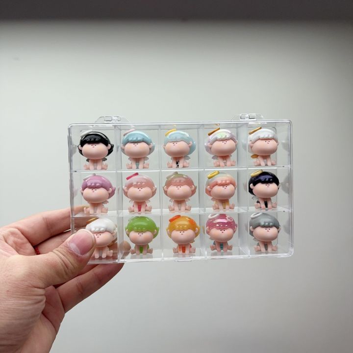 AMLLS Mini Action Figure Storage Box Multi-Layer Doll Display Cabine ...