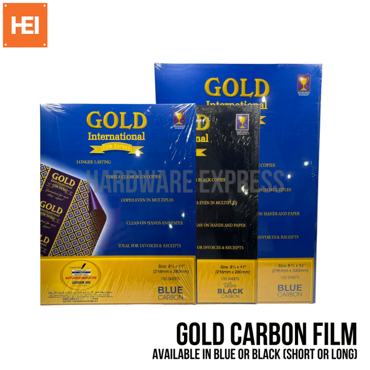 Gold International Carbon Film 100 Sheets | Lazada PH