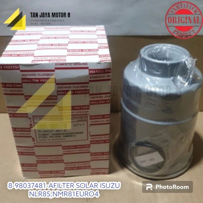 I8-98037 481-A FUEL FILTER FILTER SOLAR ISUZU NLR85 NMR81 EURO 4 ...