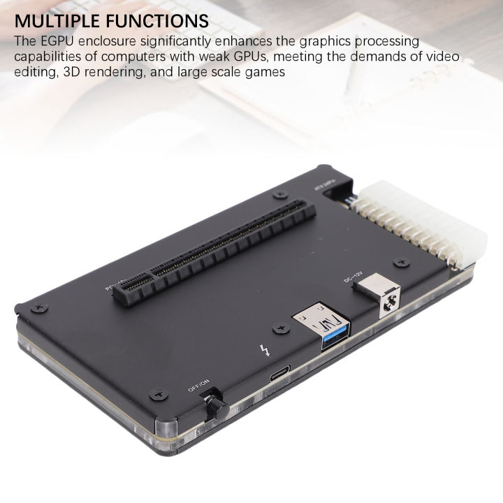 Gugxiom External Gpu Dock Enclosure Fit for Thunderbolt 3 4 USB 4.0 ...