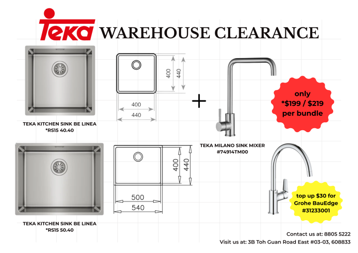 Teka Kitchen Sink Bundle Clearance | Lazada Singapore