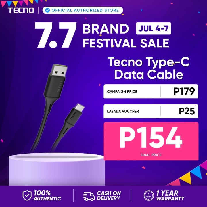 Tecno Type-C Data Cable | Lazada PH