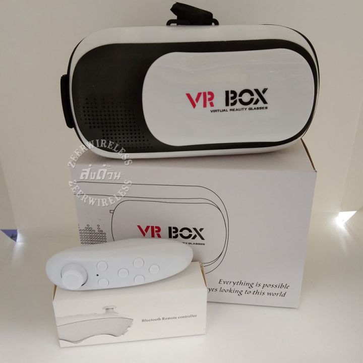 VR Box 2.0 VR Glasses Headset แว่นVR 3D จอยเกมส์ไร้สาย Joy Stick | Lazada.co.th