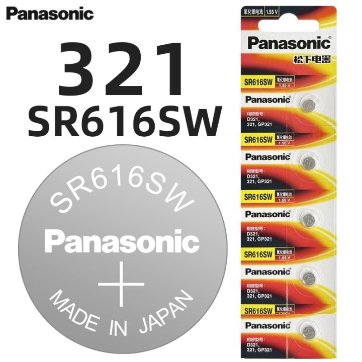 Pin đồng hồ Panasonic 321 SR616SW SR616 oxit bạc 1.55V Made in Japan ...
