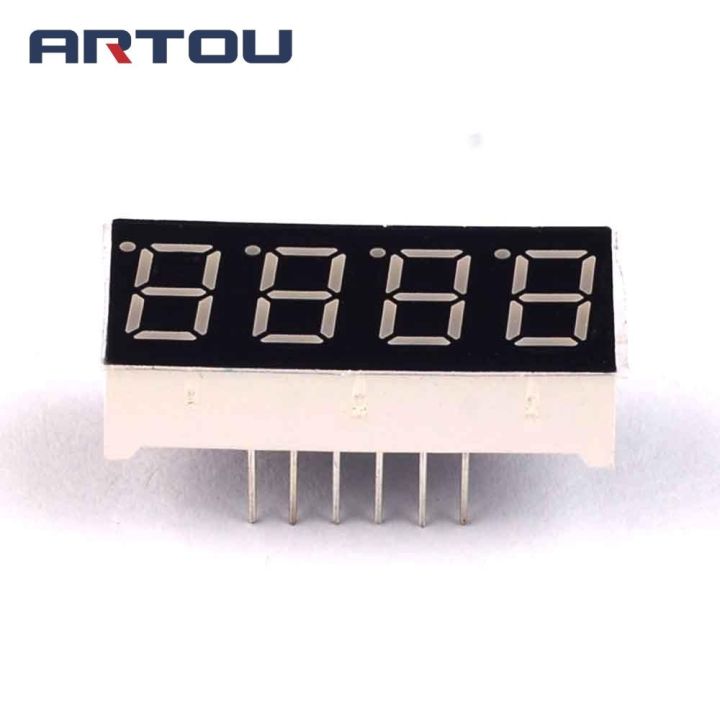 【NEW】 10pcs Common Cathode 0.36" Inch 4 Digits 7 Segment Segment Red Led Numeric Digital Display ...