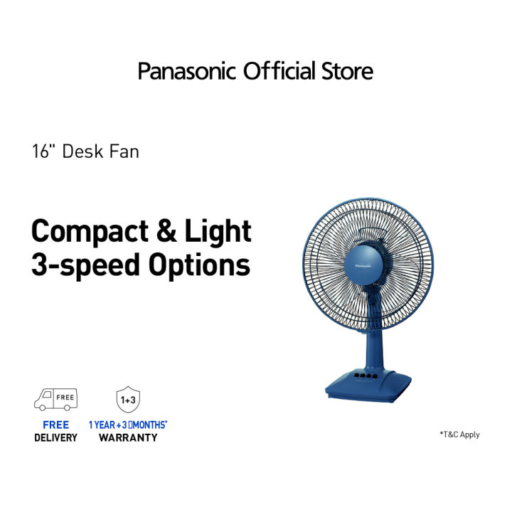 Panasonic 16" Desk Table Fan F-400CSNBAGZP 3 Speed | Lazada Singapore