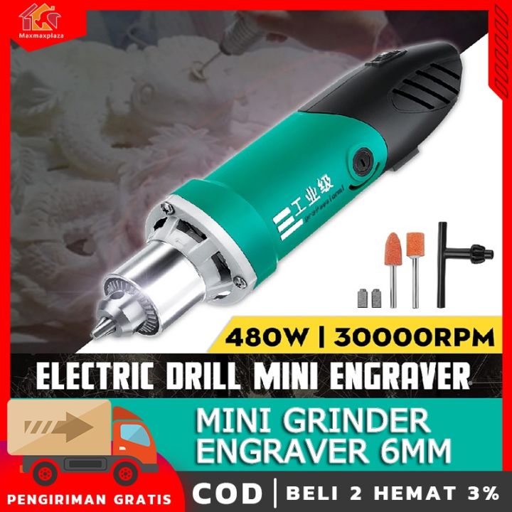 PROMOSI MINI ENGRAVER 6MM MINI GRINDER BLISTER TUNER BOR UKIR GRAFIR ...