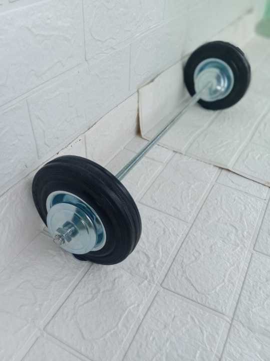 Roda 4 Inchi 1 Set ( Roda 2 Pcs + As Drat ) | Lazada Indonesia