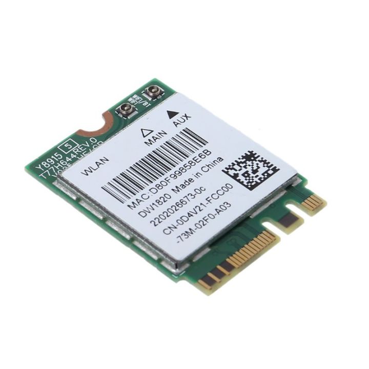 การ์ดเชื่อมต่อไร้สายสำหรับ Dell Wireless 1820 DW1820 WLAN WiFi 802.11AC ...